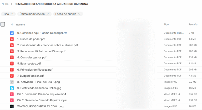 CURSO SEMINARIO CREANDO RIQUEZA ALEJANDRO CARDONA 2022 - CURSOS DIGITALEX